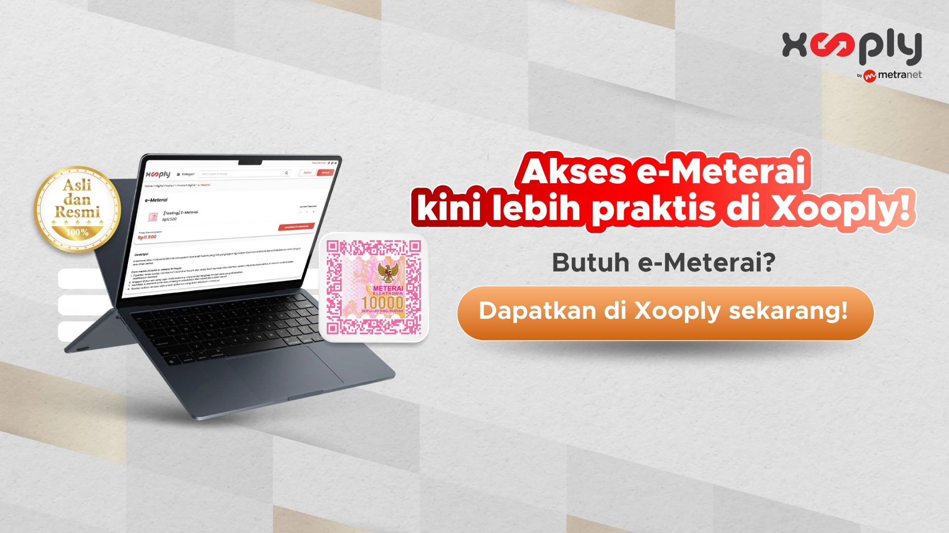 Telkom | Xooply by Metranet Hadirkan Kemudahan Layanan eMeterai